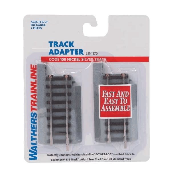 WALT-931-1370 - Walthers : HO Power-Loc Track adapter (code 100) - Max ...