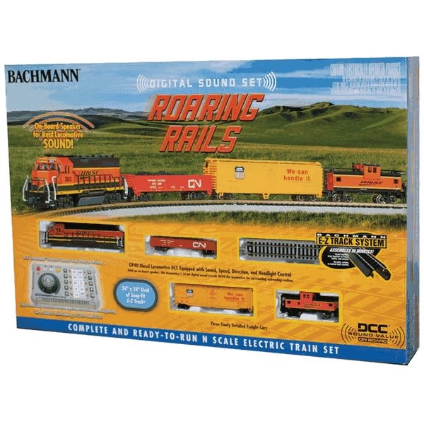 BAC-24132 - Bachmann : N Roaring Rails BNSF Freight Set - Max Trains