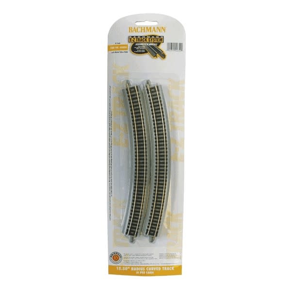 BACHMANN Bachmann : N EZ-Track 15.50" Radius Curves (6-pcs) - Max Trains