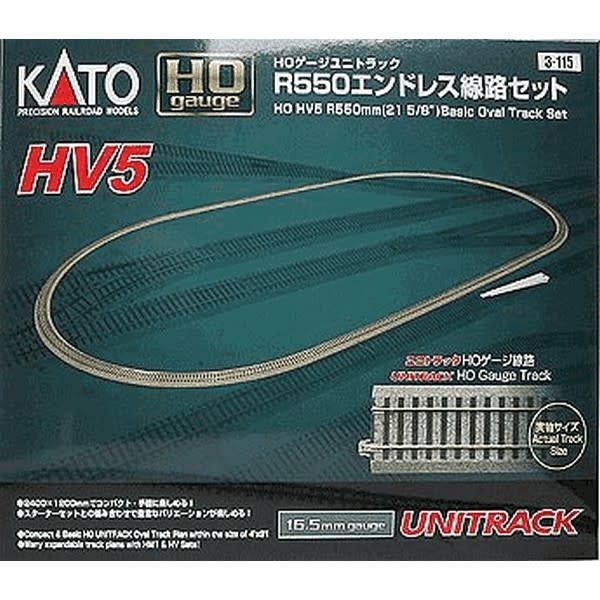 KATO Kato : HO HV550mm Basic Oval Unitrack - Max Trains