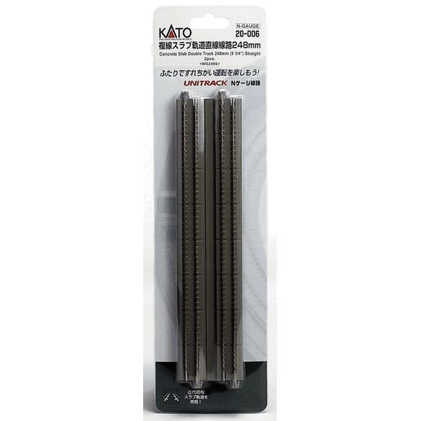 KATO Kato : N Concrete Slab Double 248mm Straight - Max Trains