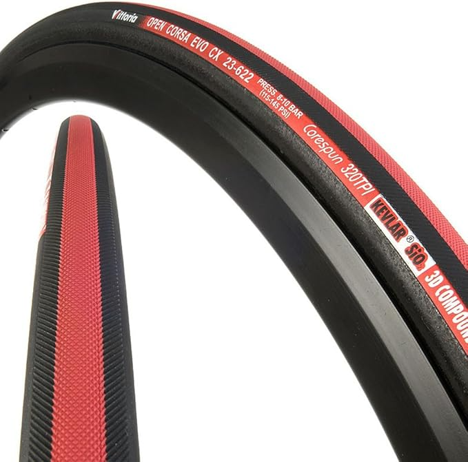 Pneu 700x23 Vittoria Open Corsa CX Rouge - Cycles Dupuis