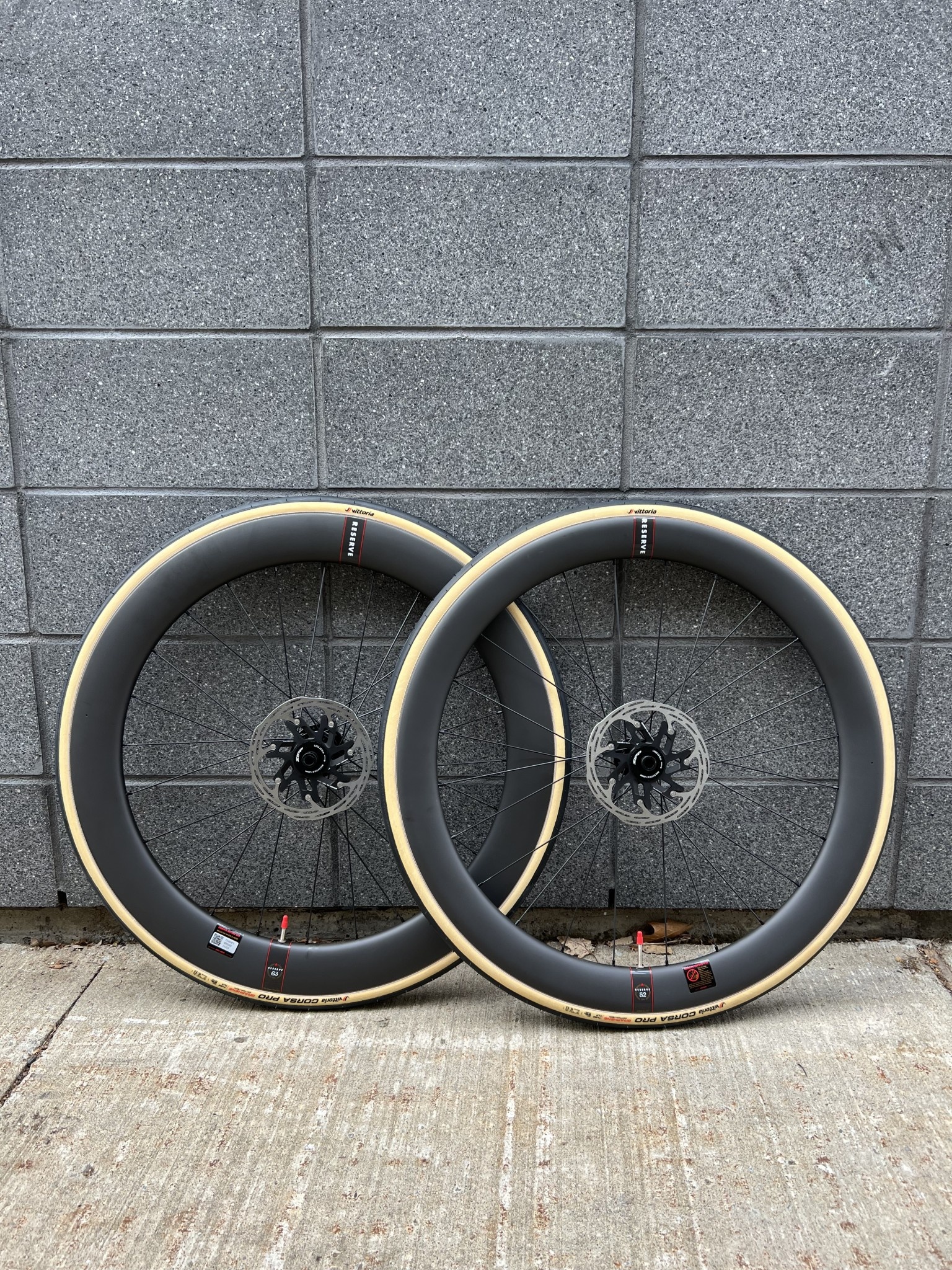 Reserve 52|63 Zipp ZR1 SS XDR CL Wheels with Corsa PRO Tubeless-Ready ...