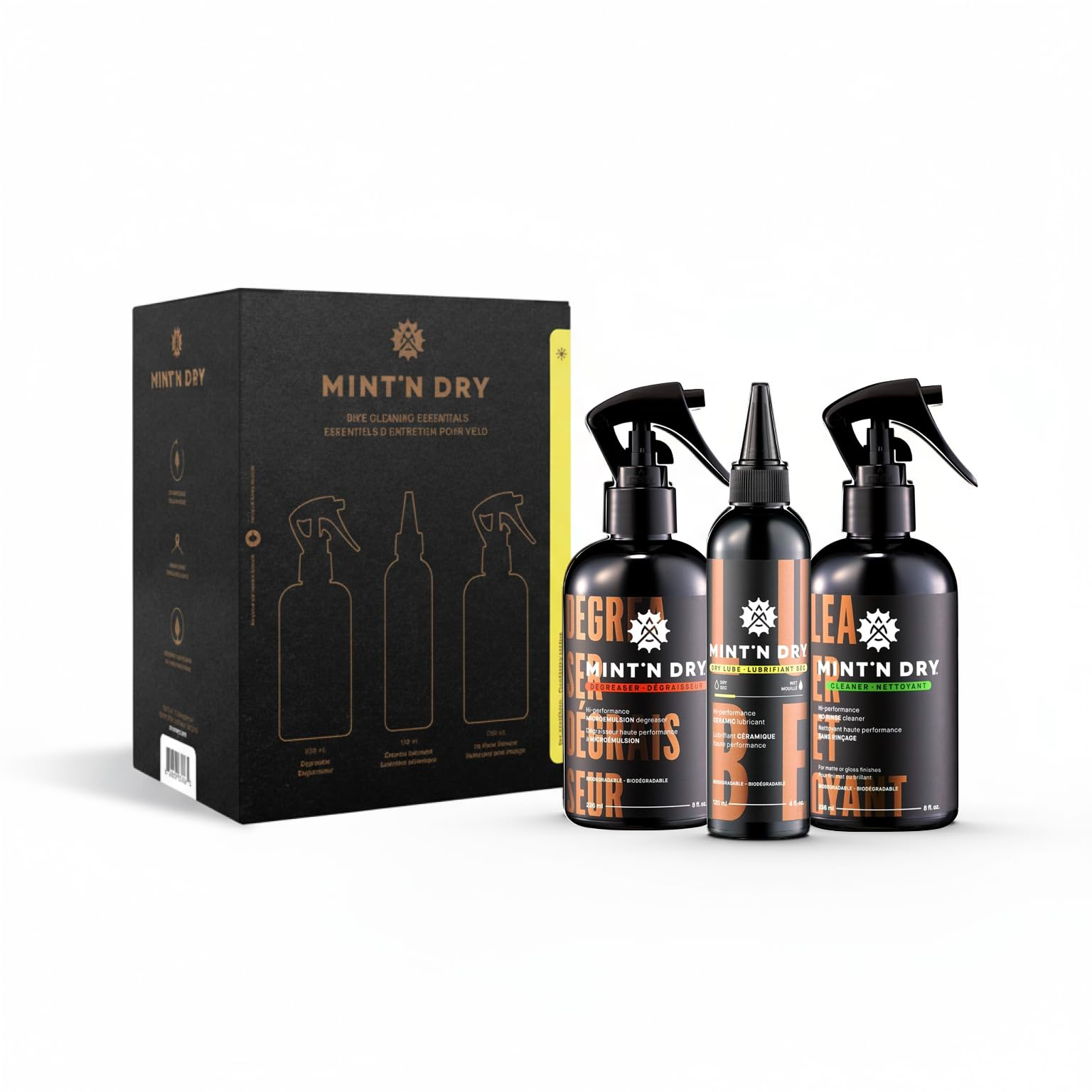 Mint'N Dry Bike Essentials Cleaning Kit - Dry Conditions - Cycle Dupuis