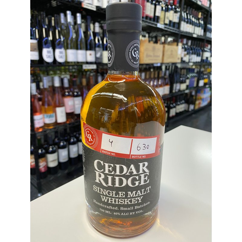 Cedar Ridge Single Malt Whiskey 750ml - Divino