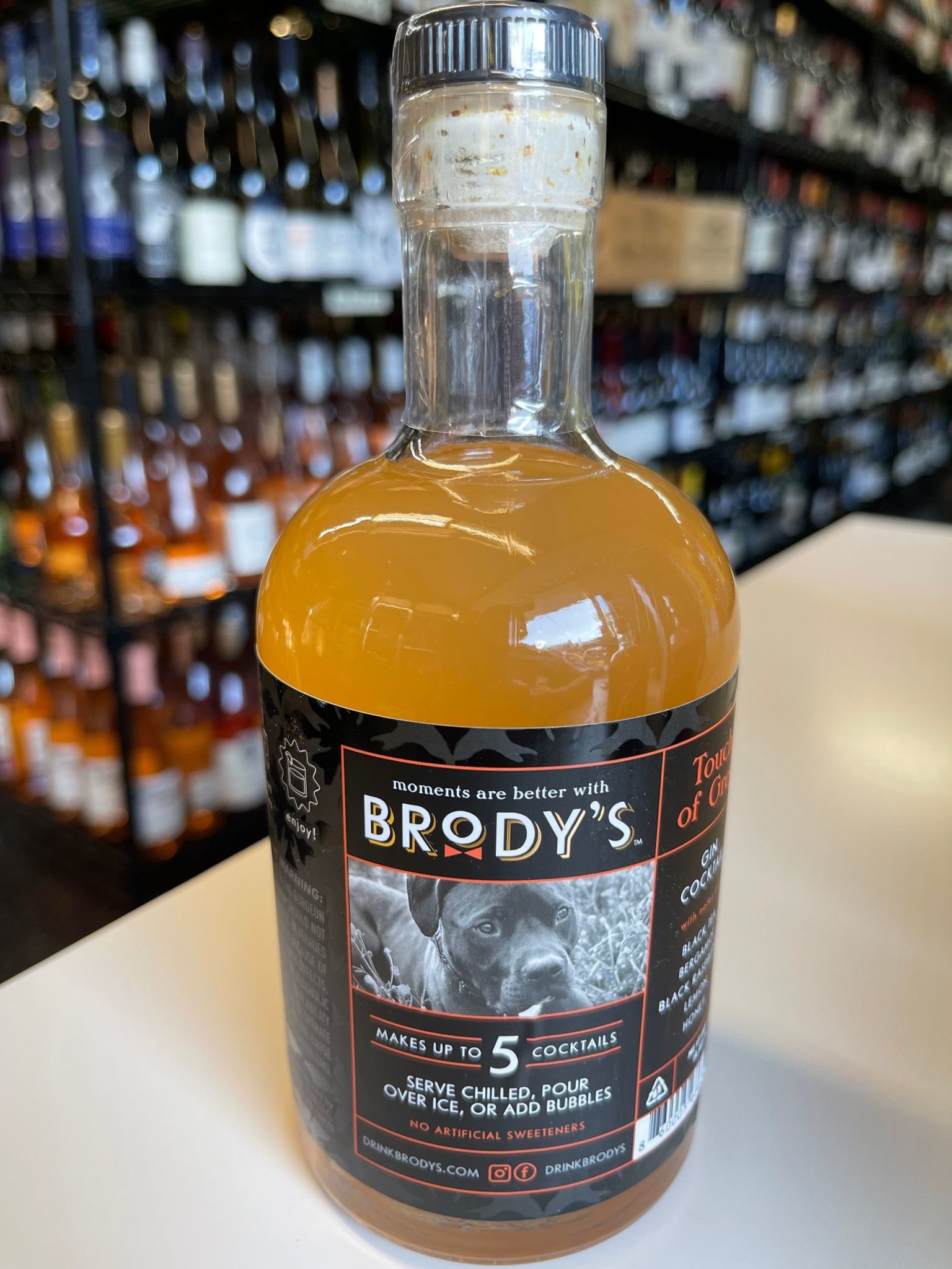 Brody's Craft Cocktails Touch Of Grey Gin 375ml - Divino
