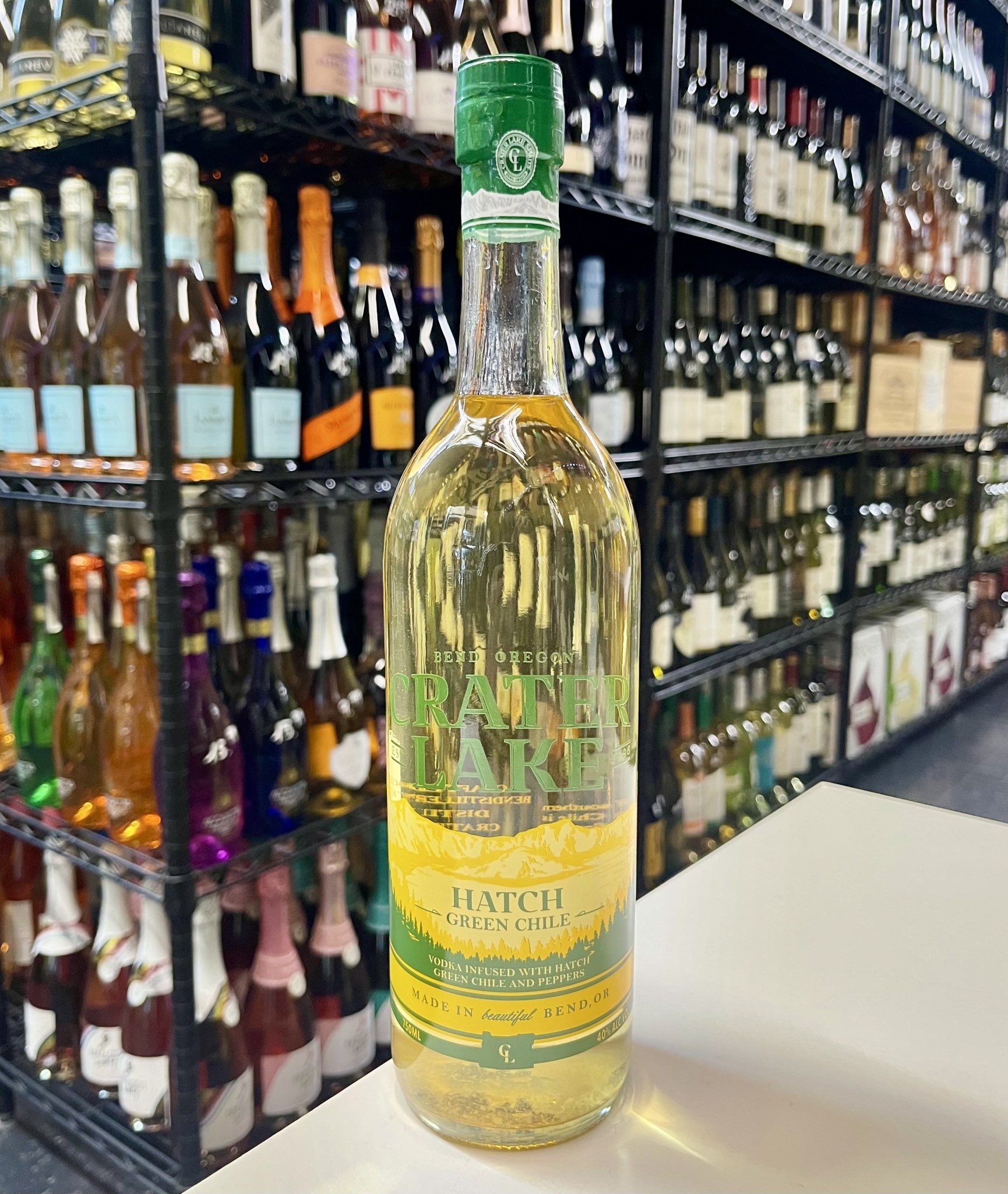 Crater Lake Hatch Green Chile Vodka 750ml - Divino