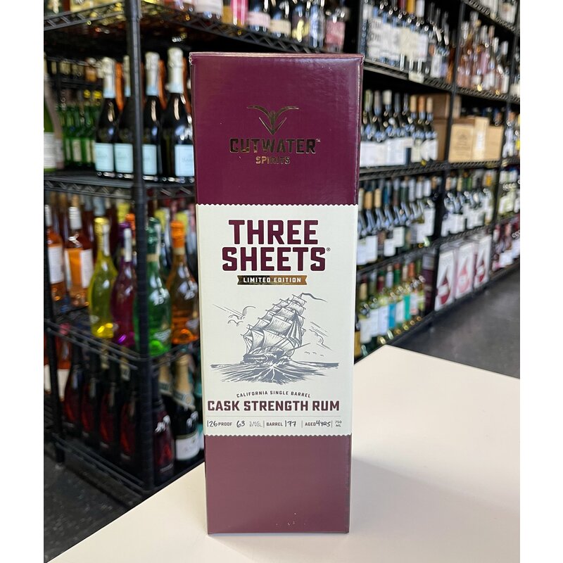 Cutwater Three Sheets Rum 750ml - Divino