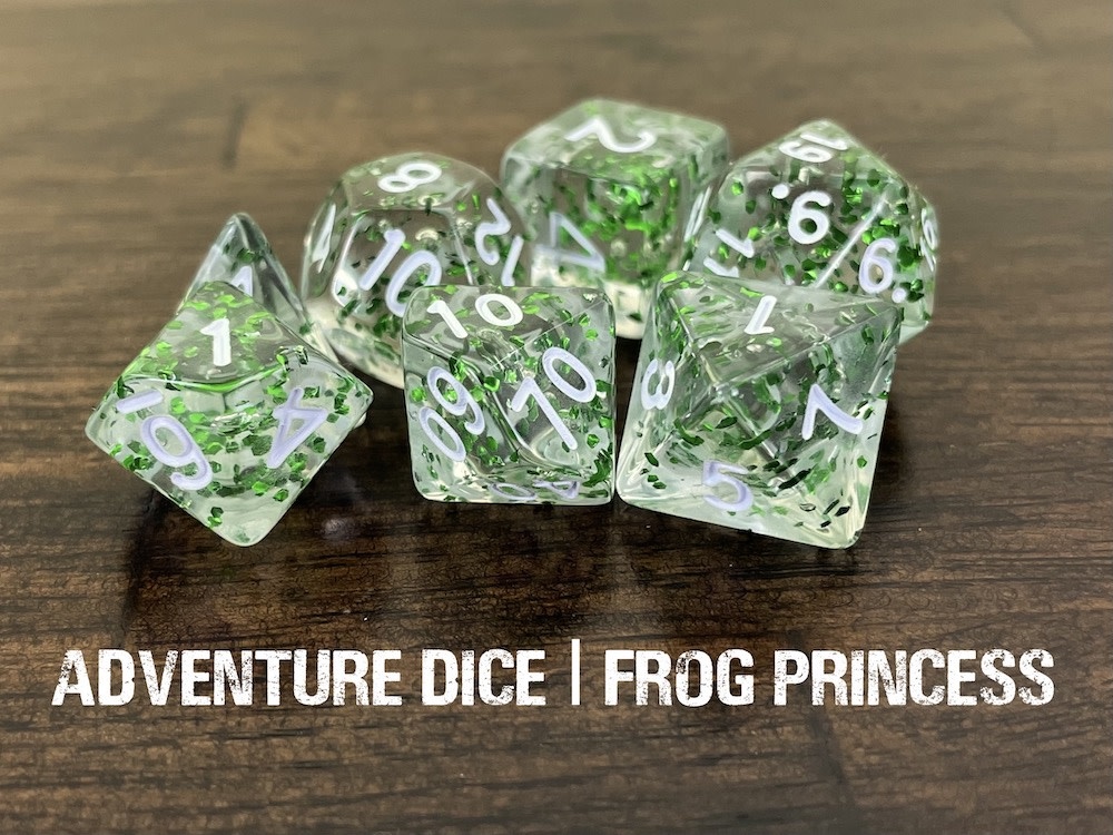 Frog Princess - RPG Dice Set - Rain City Games
