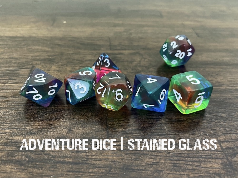 Stained Glass - RPG Dice Set - Rain City Games