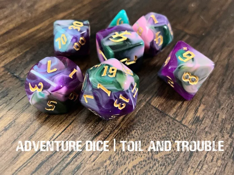 Toil and Trouble - RPG Dice Set - Rain City Games