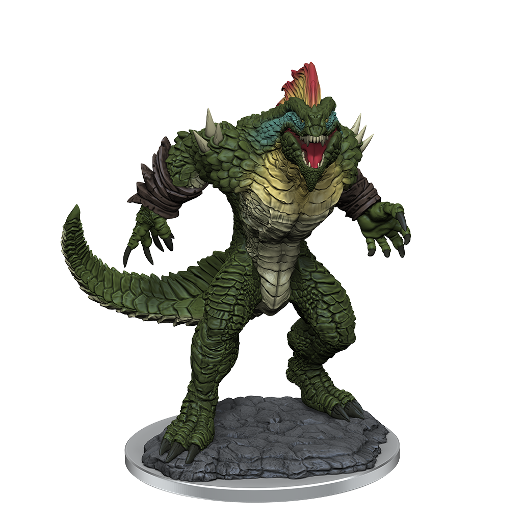 D&D Unpainted Minis - Lizardfolk Render - Rain City Games