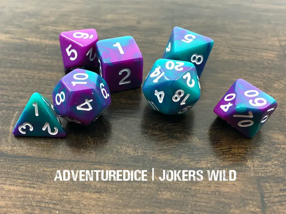 Jokers Wild - RPG Dice Set - Rain City Games
