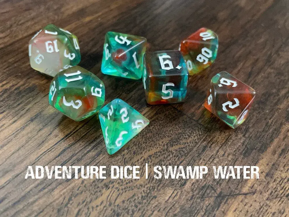 Swamp Water - RPG Dice Set - Rain City Games