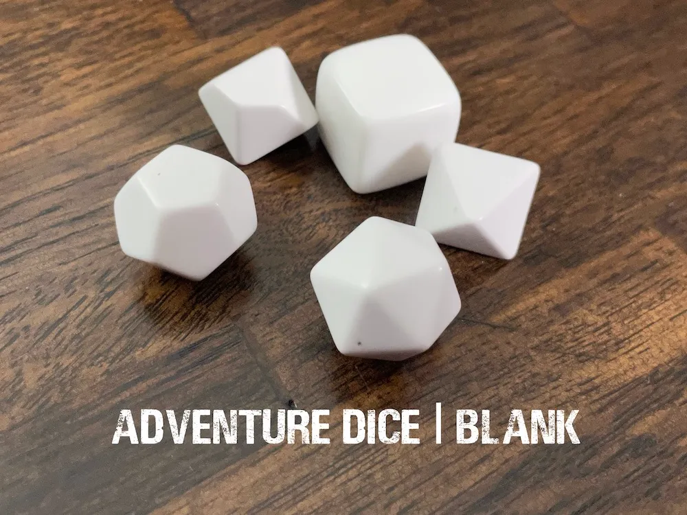 Blank - RPG Dice Set - Rain City Games