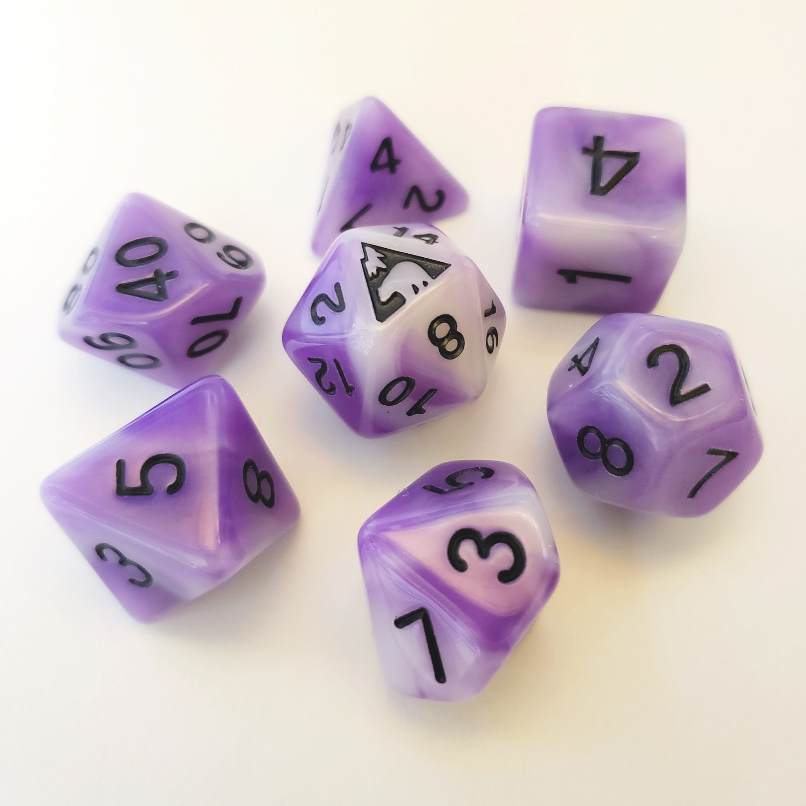 Frosted Sunrise - RPG Dice Set - Rain City Games