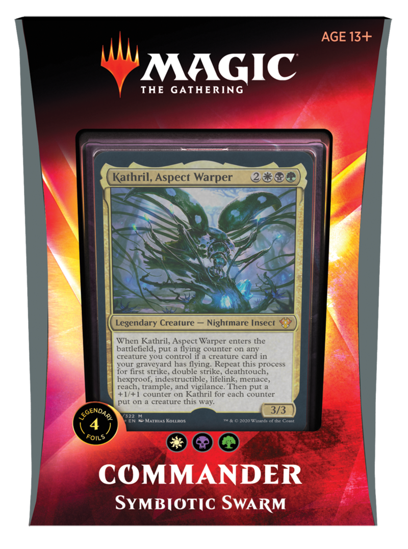Wizards of the Coast MTG Commander Deck - Ikoria - Symbiotic Swarm ...