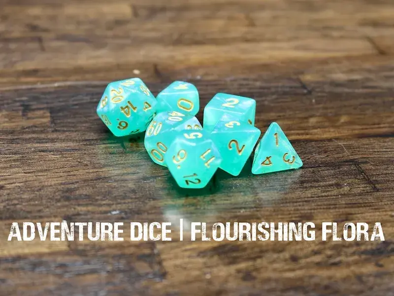 Adventure Dice RPG Set - Flourishing Flora - Rain City Games