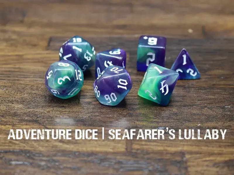 Adventure Dice RPG Set - Seafarer's Lullaby - Rain City Games