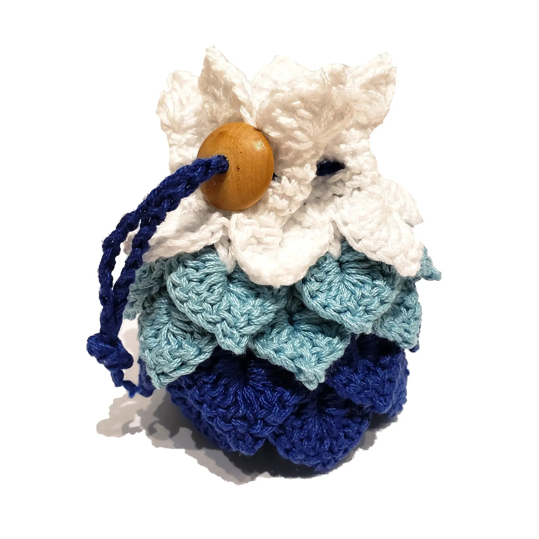Crocheted Dragon Scale Dice Bags - Rain City Games
