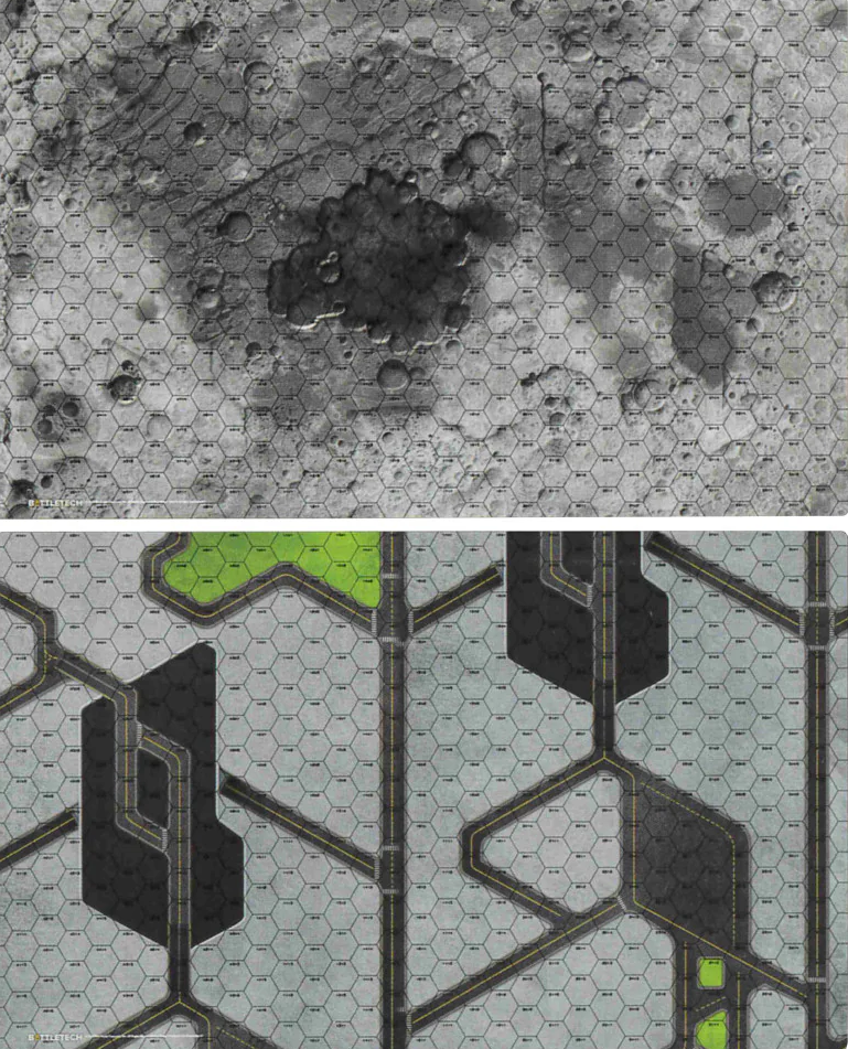 Battletech: Battlemat Fieldtech - Lunar/City - Rain City Games