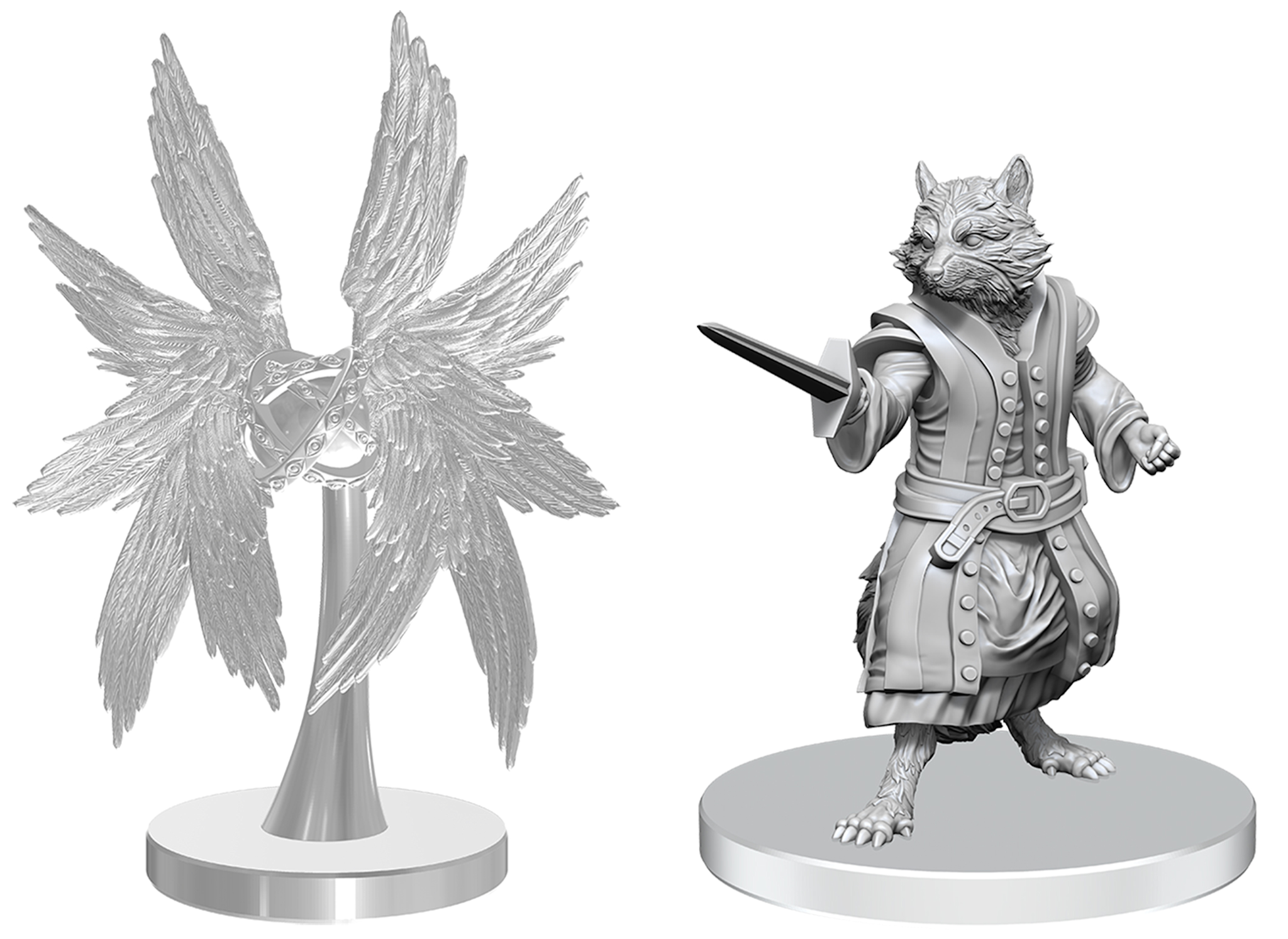 Pathfinder Battles Unpainted Minis - Procyal & Zoaem - Rain City Games