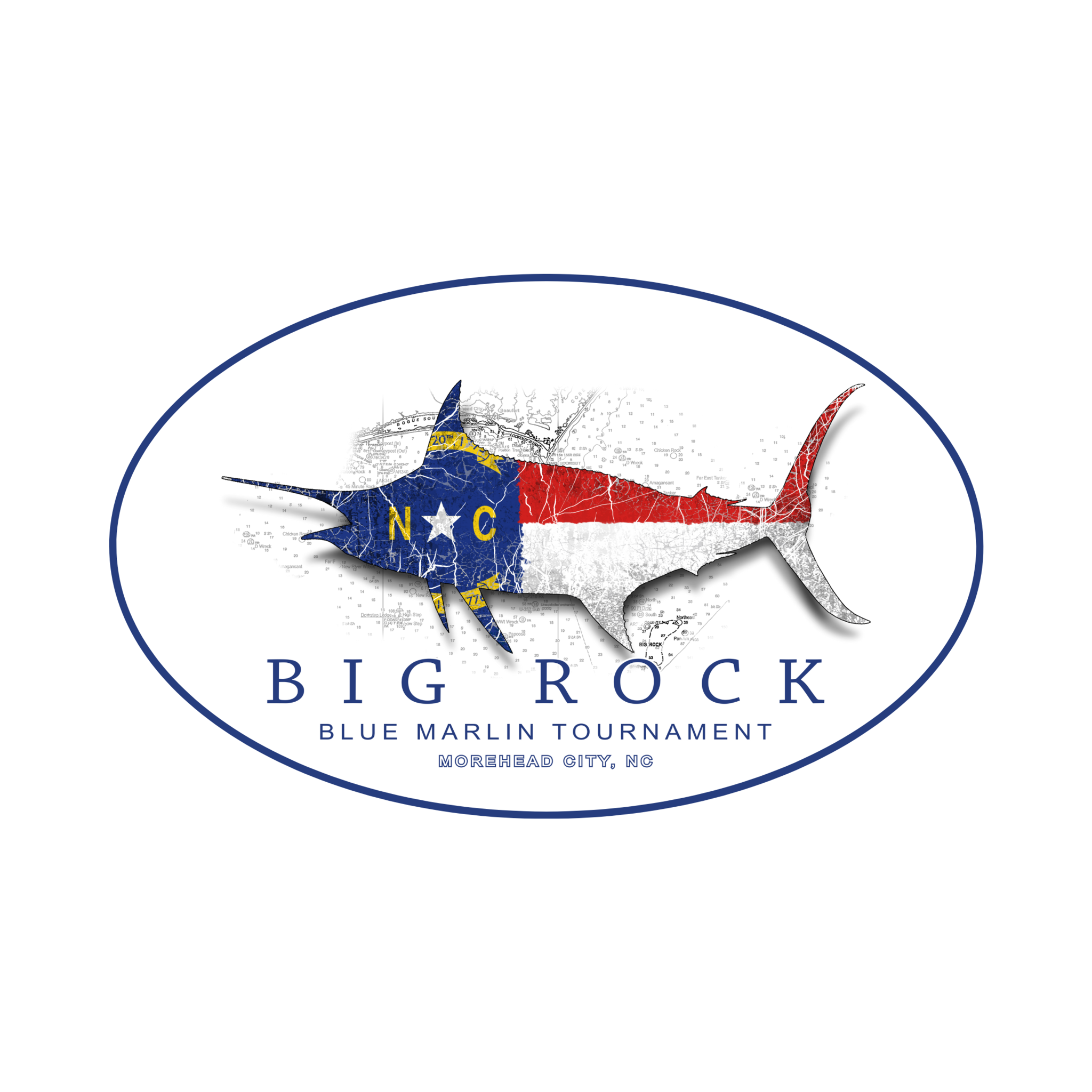 NC Flag Sticker - The Big Rock Store