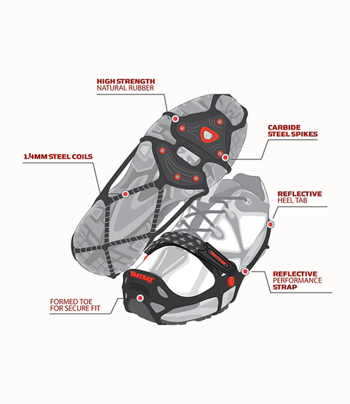 Yaktrax Run Ice Cleats - Ramakko's Source For Adventure