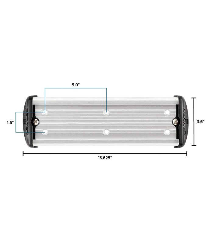 Cannon 12" Mounting Track, Aluminum - Ramakko's Source For Adventure