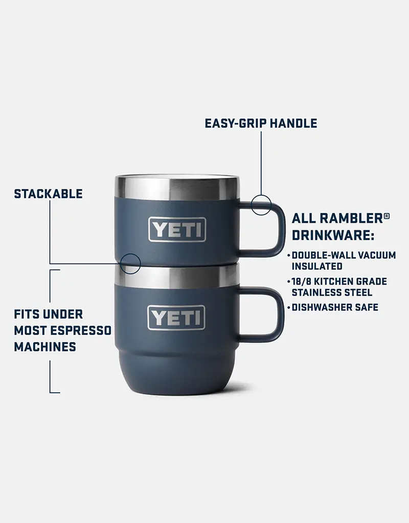 Yeti Rambler 6 oz Stackable Mugs - Ramakko's Source For Adventure