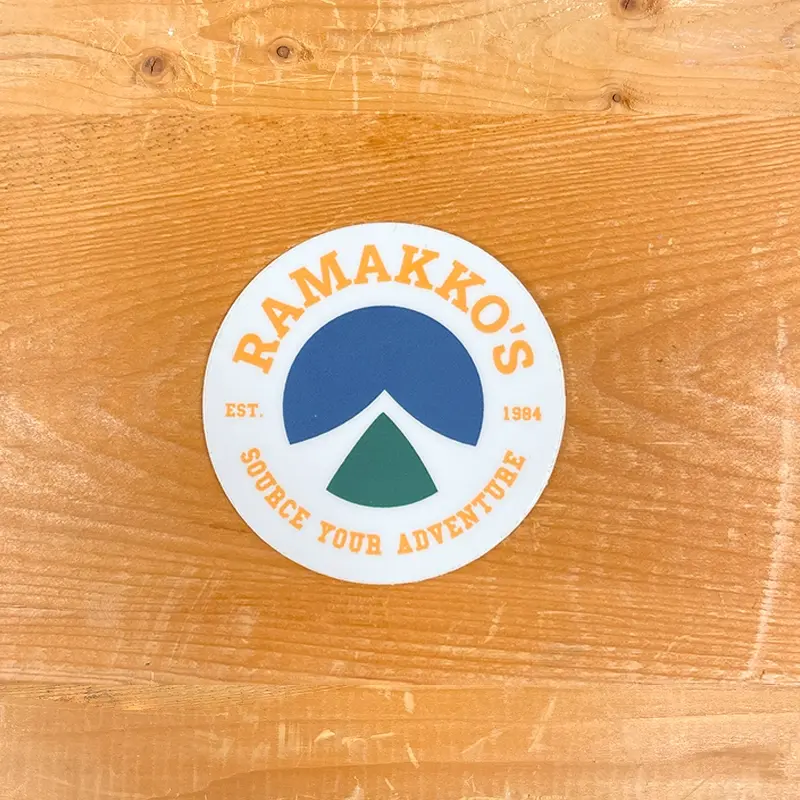 Ramakko's Round Logo Sticker - Ramakko's Source For Adventure