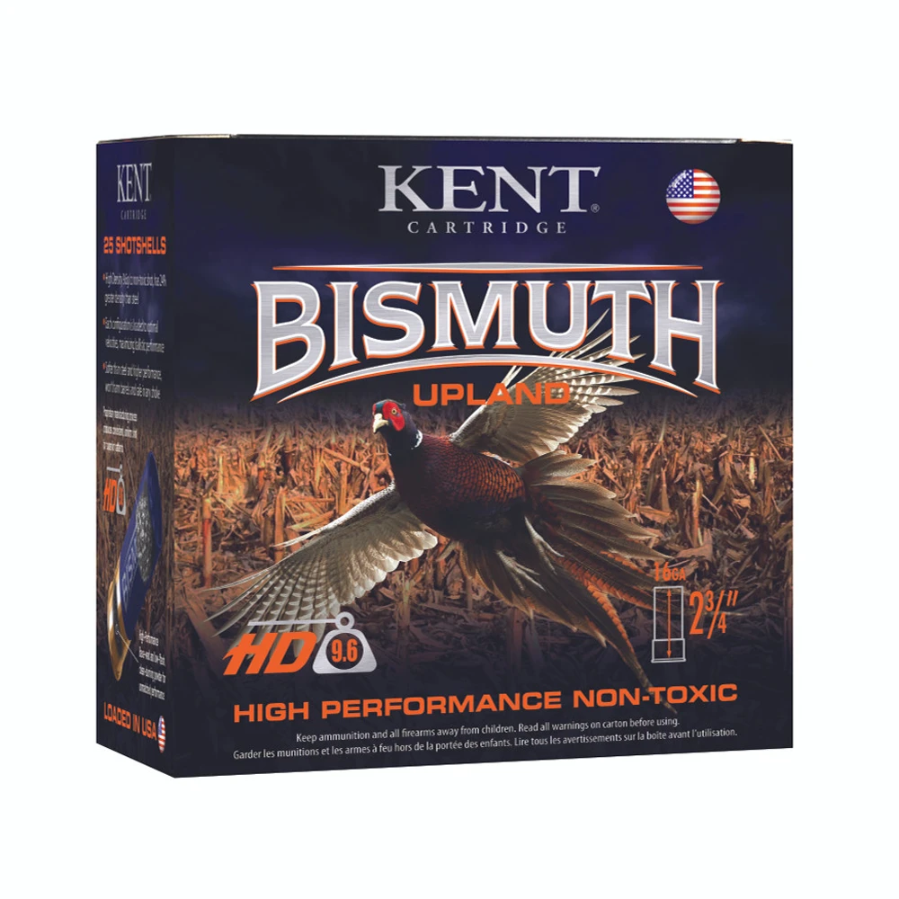 Kent BOX of Bismuth Upland Ammo - 16GA, 2 3/4, 1 OZ, 1300 FPS, 25 Roun ...