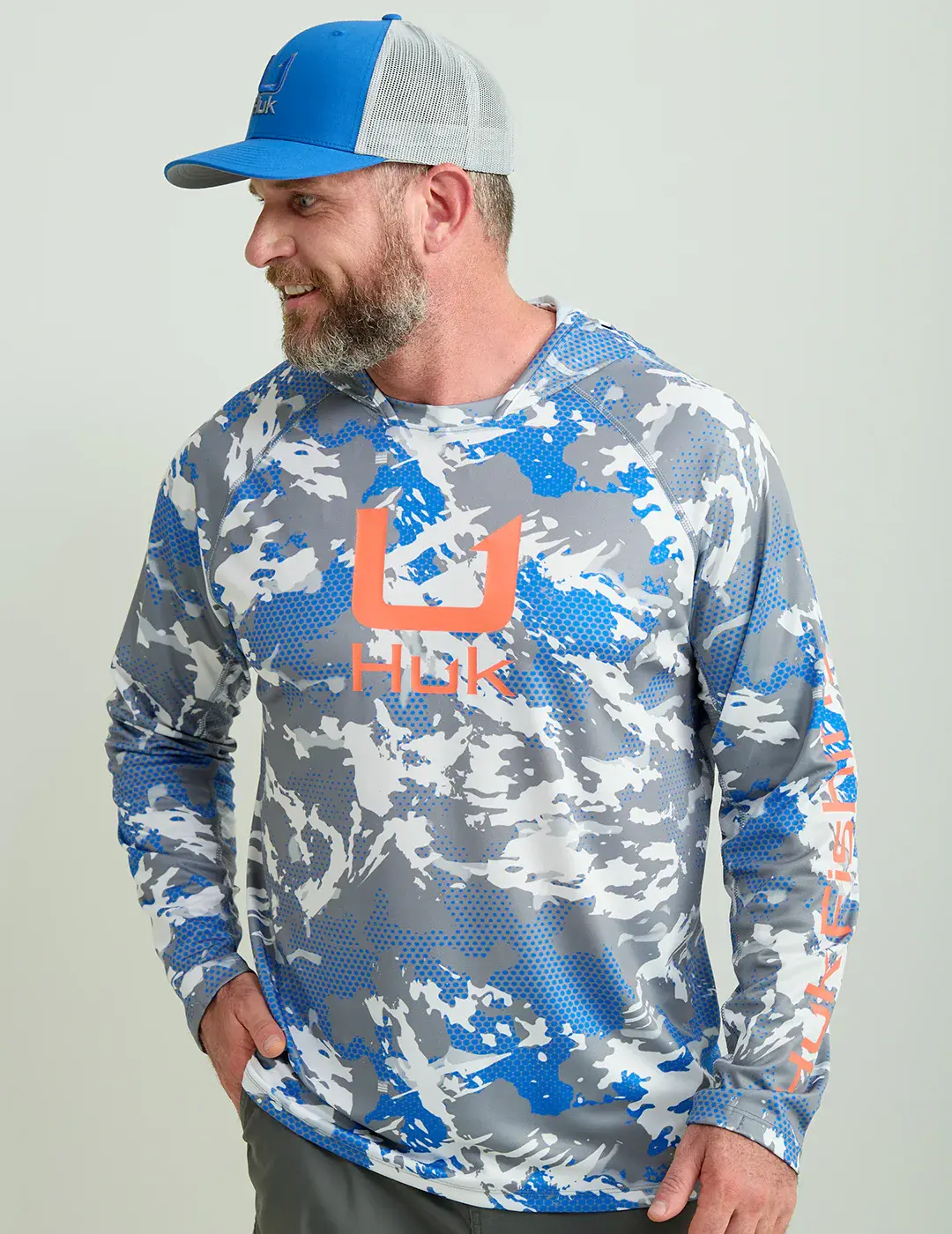 Huk Gear KC Print Icon Performance Hoodie - Ramakko's Source For Adventure