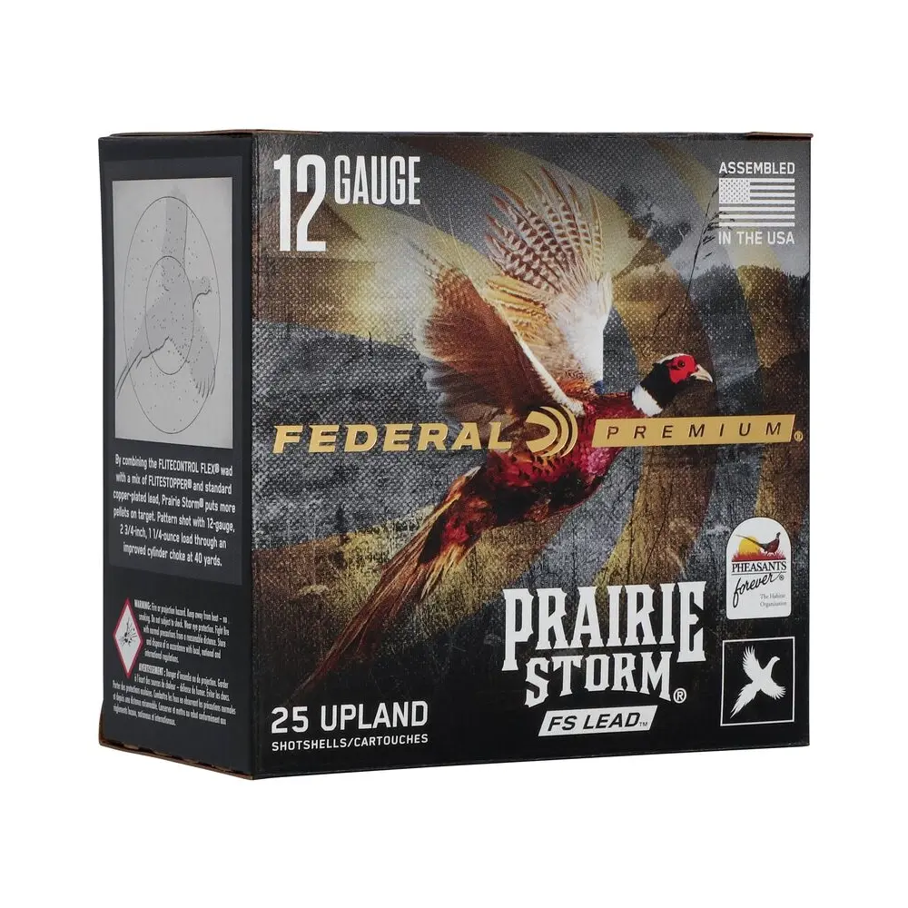 Federal Prairie Storm FS Lead Ammunition - 12 Gauge, 5 Shot, 2-3/4 in ...