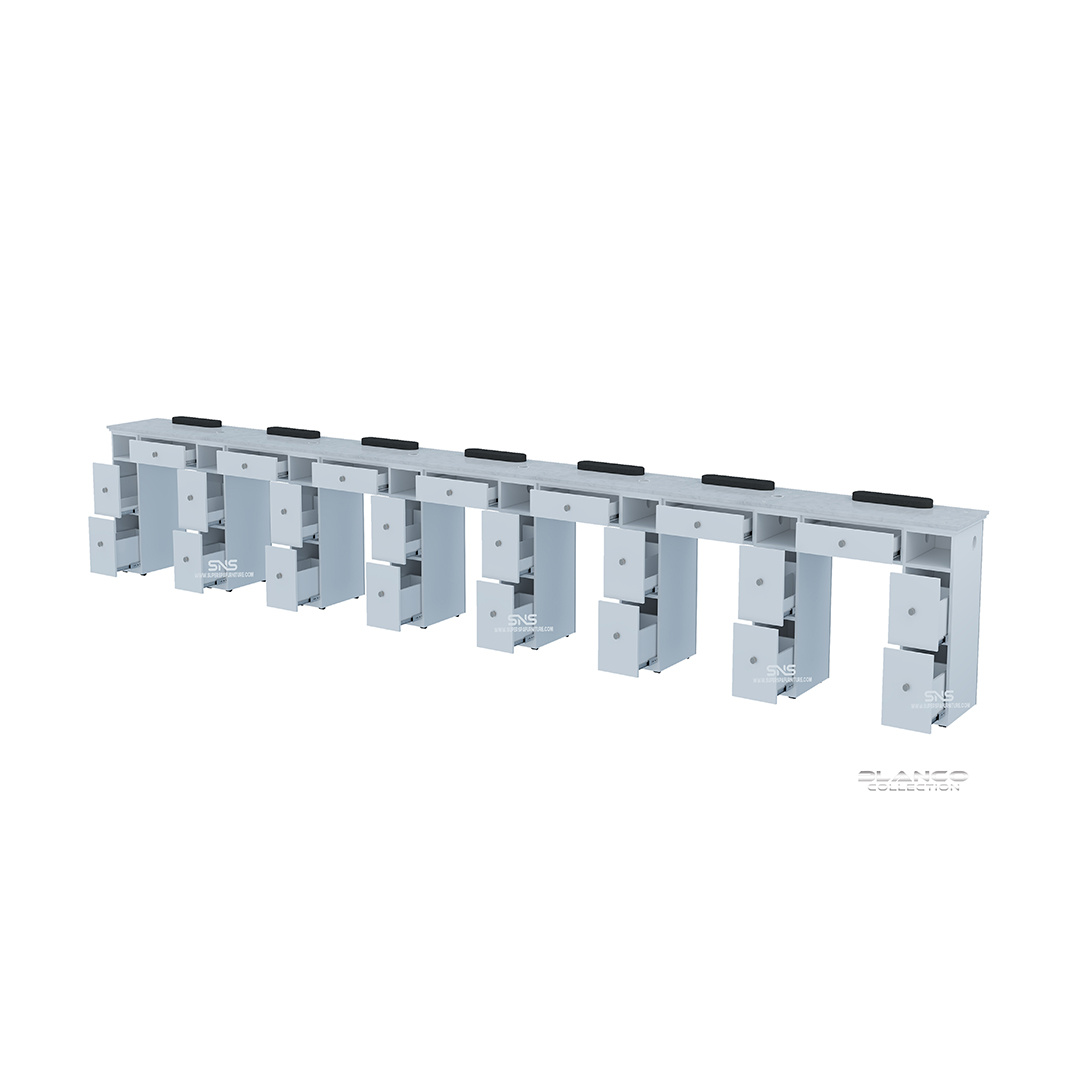 BLANCO BL207 Nail Table (7 Unit) - Super Spa Furniture,LLC