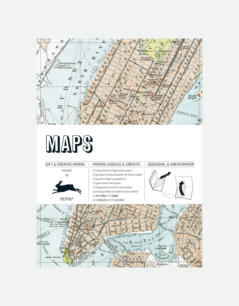 Maps Wrapping Paper Book vol 60 - Poster House Shop