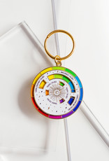 Color Wheel Enamel Keychain - Poster House