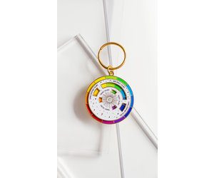 Color Wheel Enamel Keychain - Poster House Shop