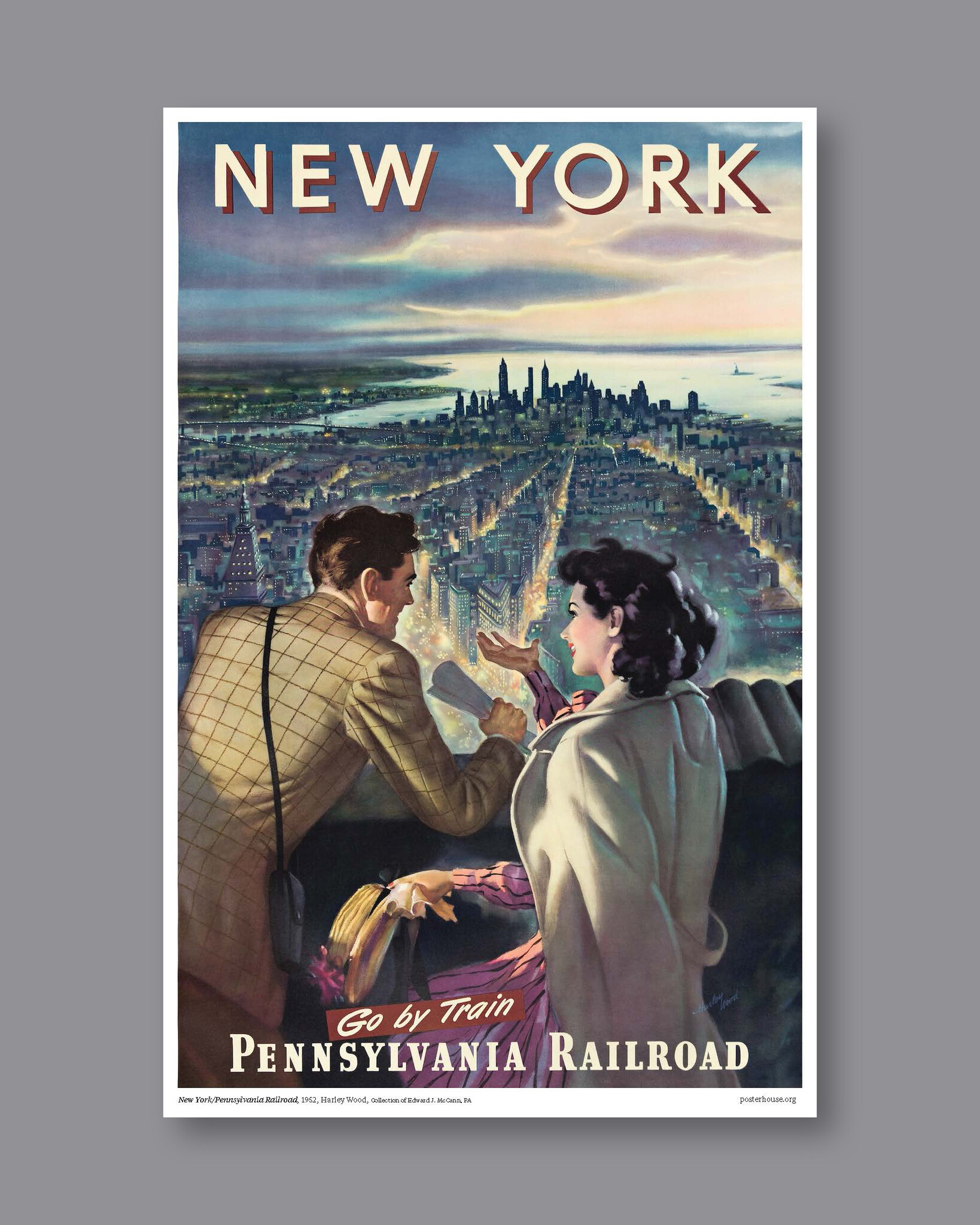 New York Go by Train Print - Poster House Shop