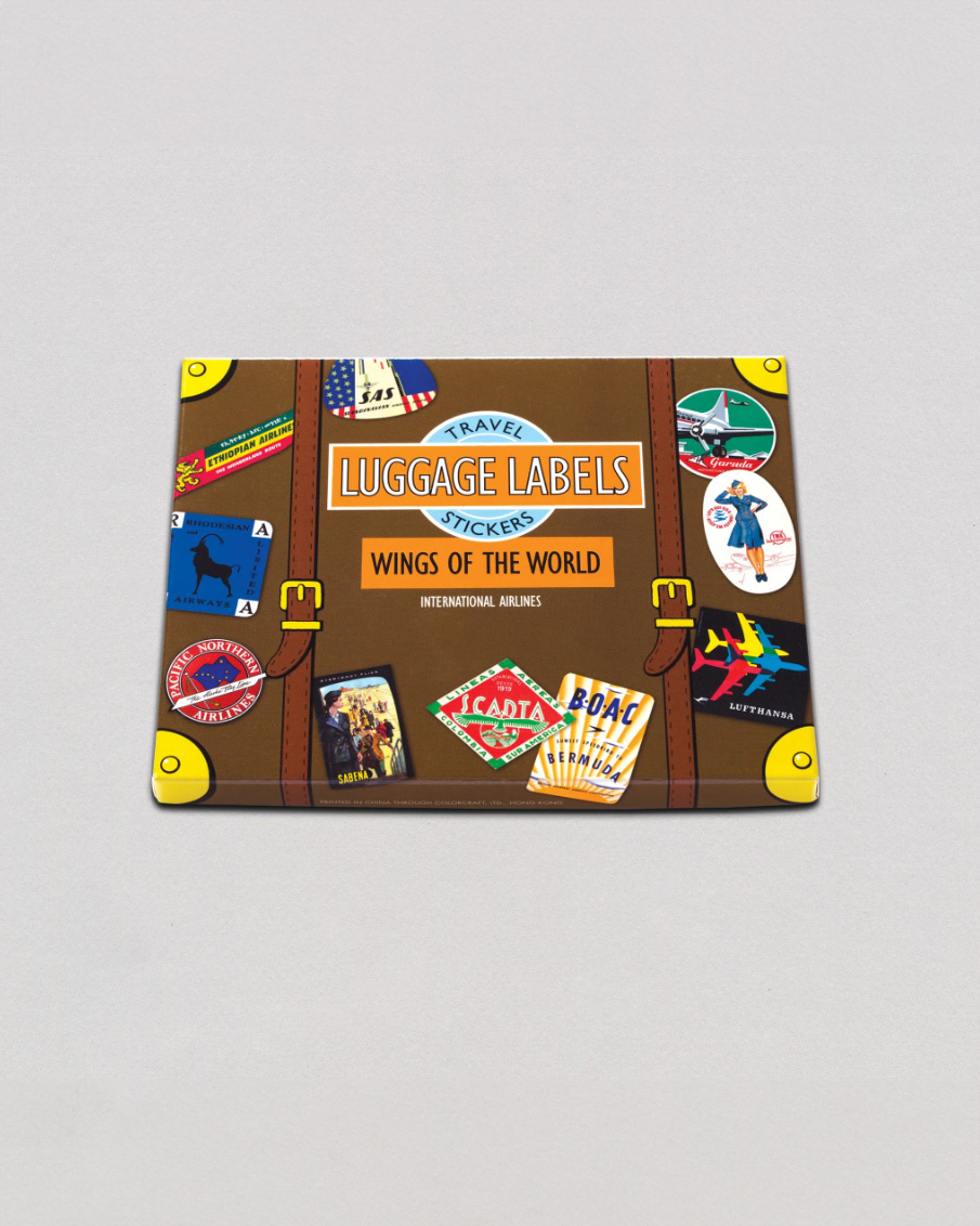 Wings of the World Luggage Label Stickers - Poster House Shop
