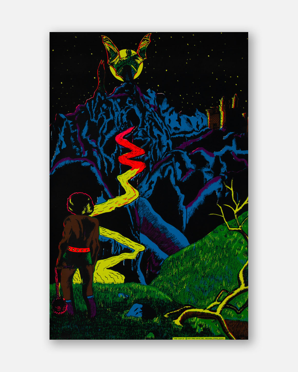 The Castle Black Light Poster - Poster House Shop The Castle Black Light Poster - Poster House Shop