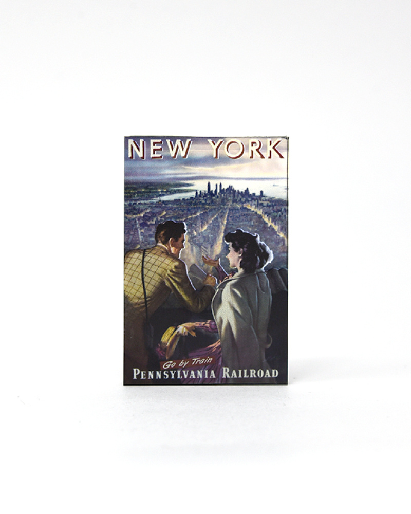 New York Go by Train Magnet - Poster House Shop