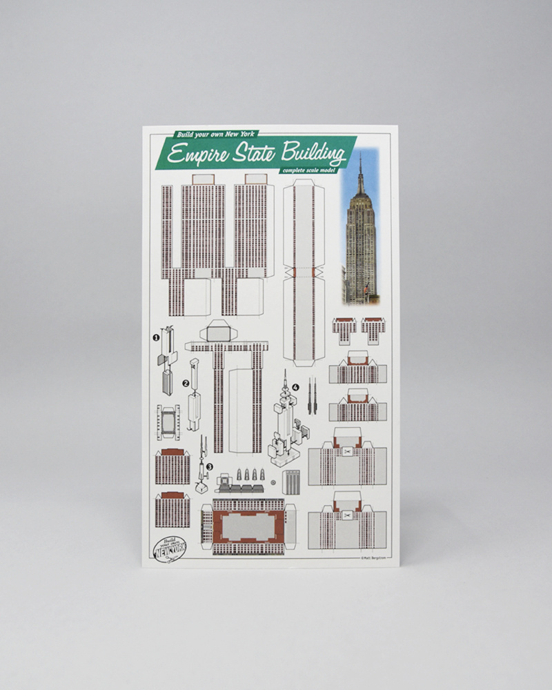 Build Your Own Empire State Building Postcard - Poster House Shop
