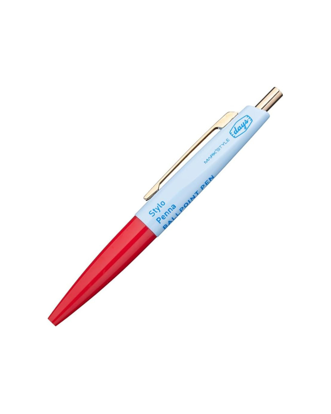 Days Mini Ballpoint Pen Red/Blue - Poster House Shop