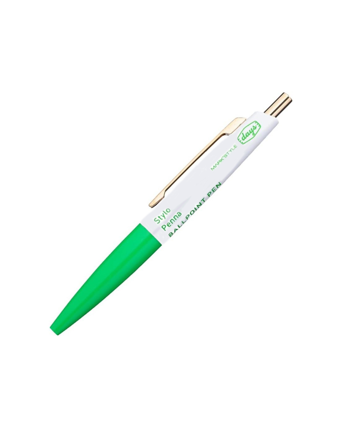 Days Mini Ballpoint Pen Green/White - Poster House Shop