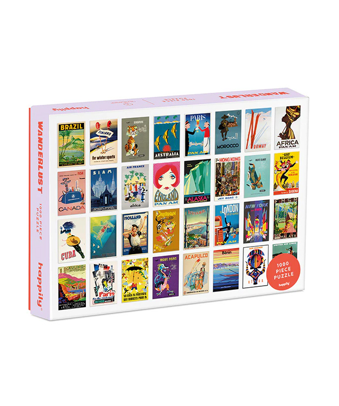 Wanderlust Travel Posters 1000 Piece Puzzle - Poster House Shop