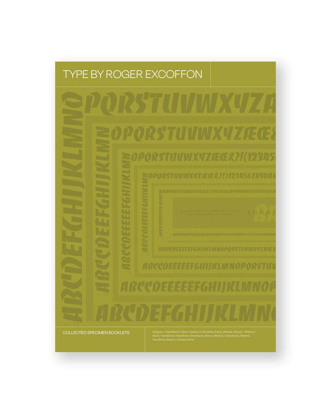 Type by Roger Excoffon - Poster House Shop