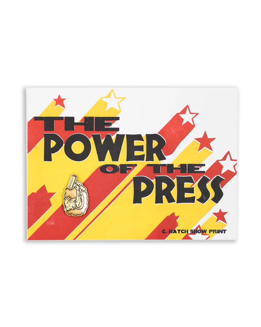 Power of the Press Brayer Pin - Poster House Shop