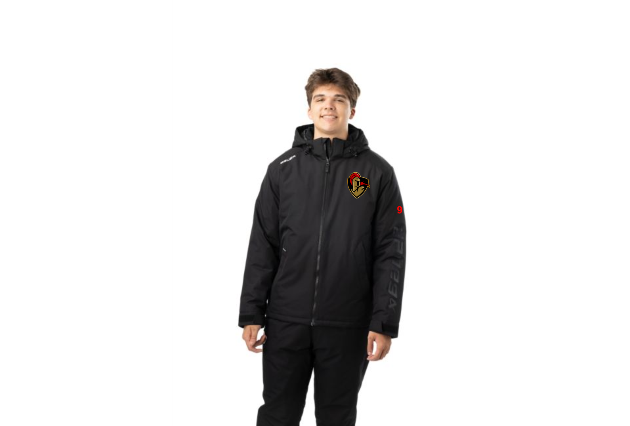 CRUSADERS BAUER TEAM HEAVYWEIGHT JACKET BLACK SR - B&P Cycle and Sports