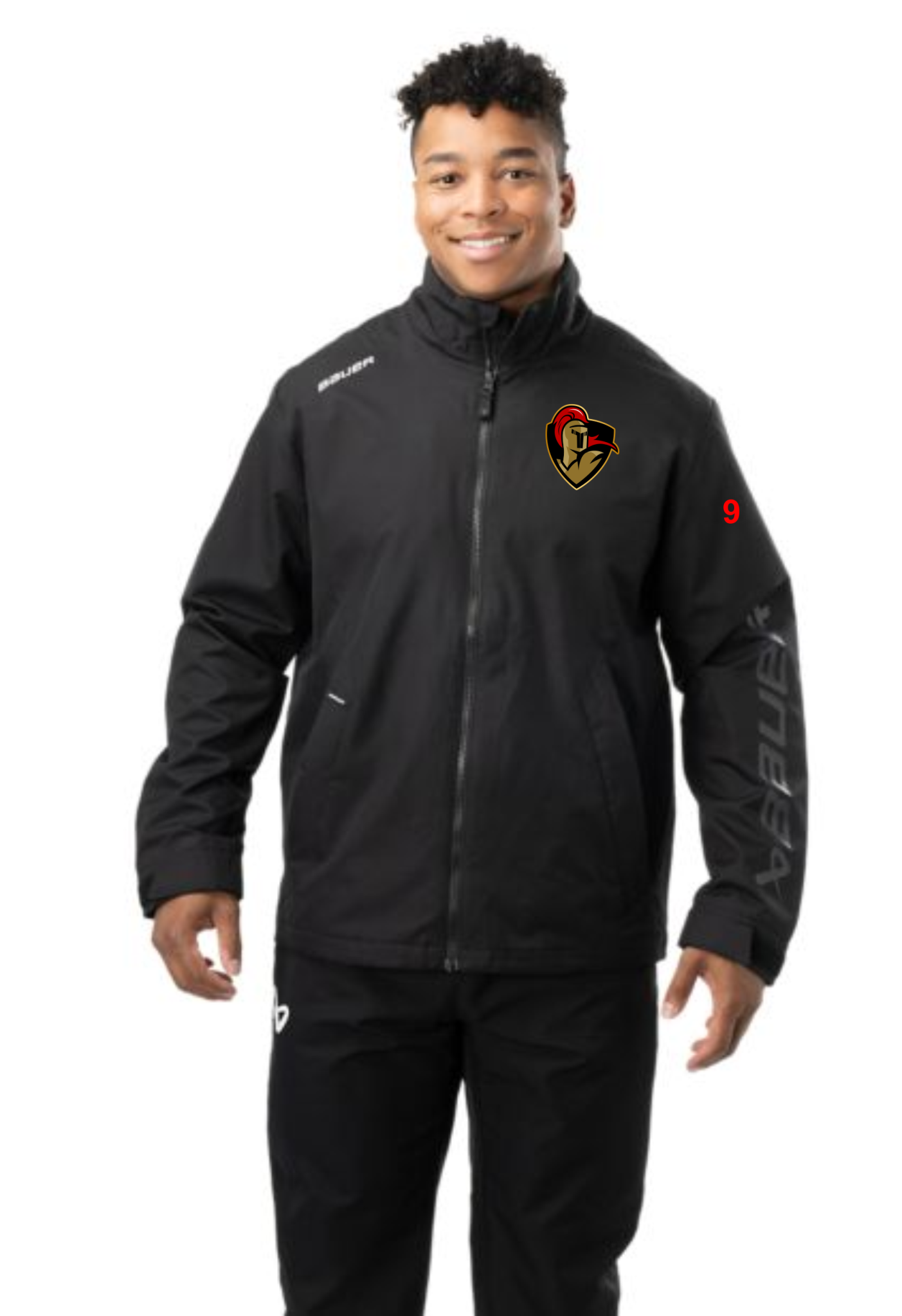 CRUSADERS BAUER TEAM LIGHTWEIGHT RINK JACKET BLACK YTH - B&P Cycle and ...